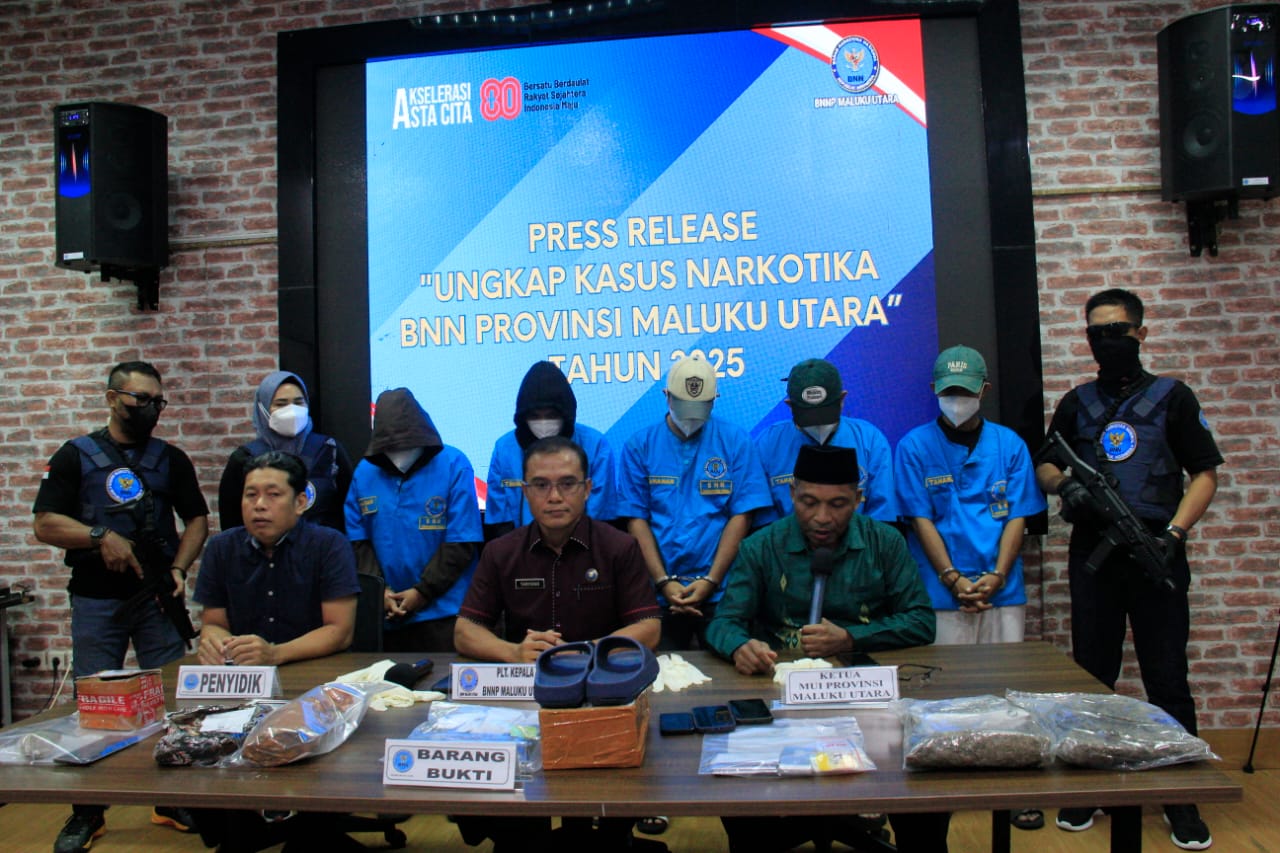 BNNP Malut Amankan Pekerja Tambang dan Residivis Narkotika – Publikmalutnews.com